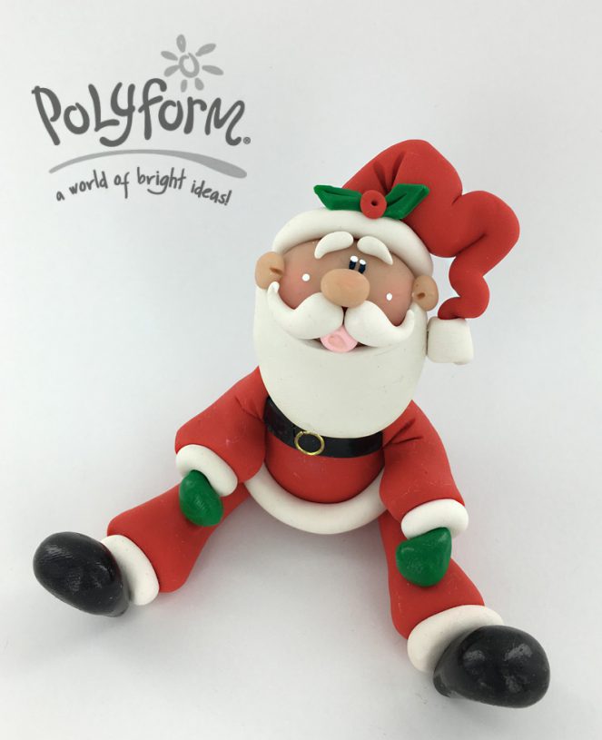 Sitting Santa – Polymer Clay Superstore